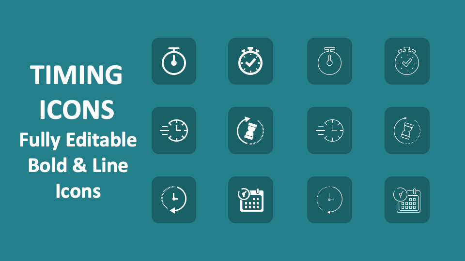 Timing Icons for PowerPoint and Google Slides - PPT Slides