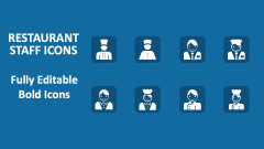 Restaurant Staff Icons for PowerPoint and Google Slides - PPT Slides
