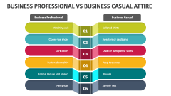 Business Professional Vs Business Casual Attire PowerPoint and Google ...