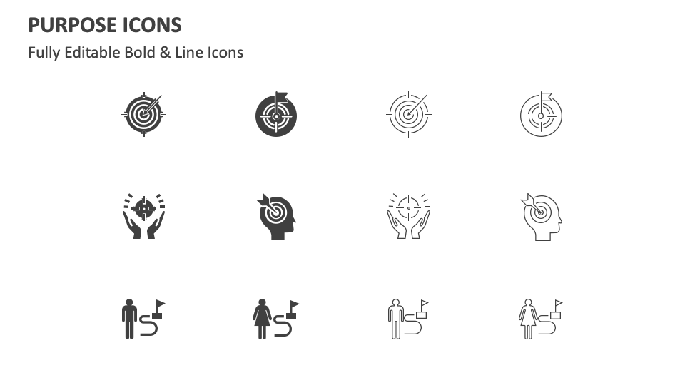 Purpose Icons for PowerPoint and Google Slides - PPT Slides
