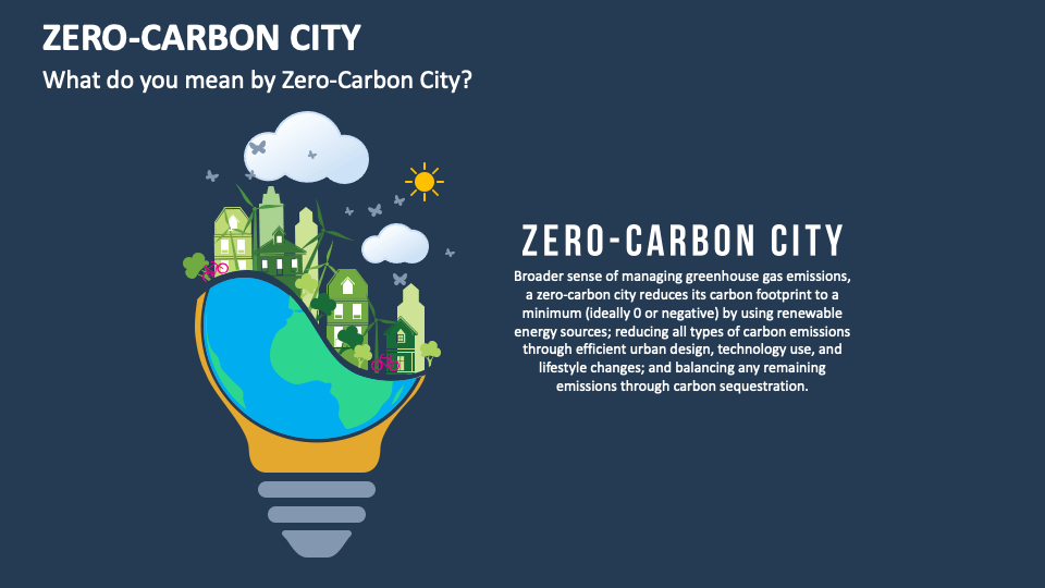 Zero-Carbon City PowerPoint and Google Slides Template - PPT Slides