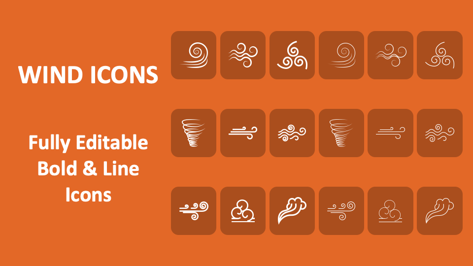 Wind Icons for PowerPoint and Google Slides - PPT Slides