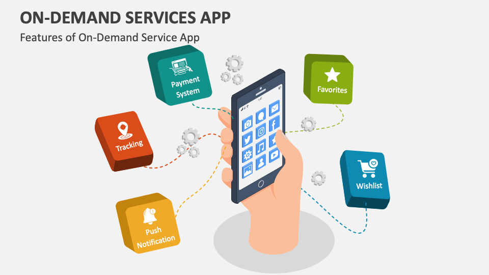 On-Demand Services App PowerPoint and Google Slides Template - PPT Slides
