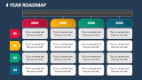 4 Year Roadmap PowerPoint Presentation Slides - PPT Template