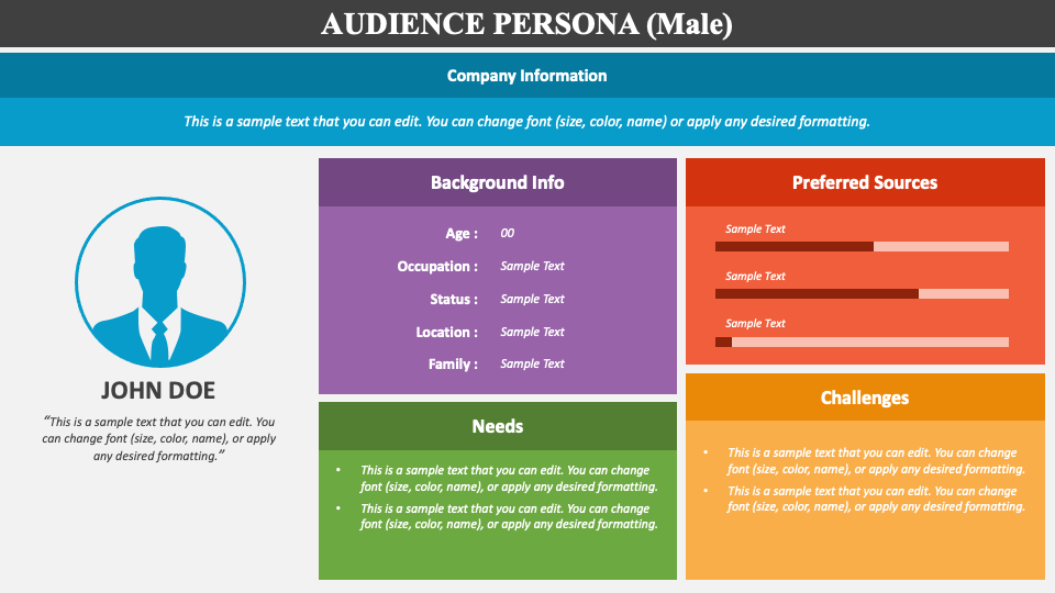 Audience Persona PowerPoint and Google Slides Template - PPT Slides