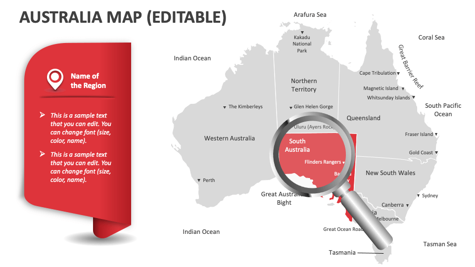Australia Map PowerPoint Presentation Slides - PPT Template