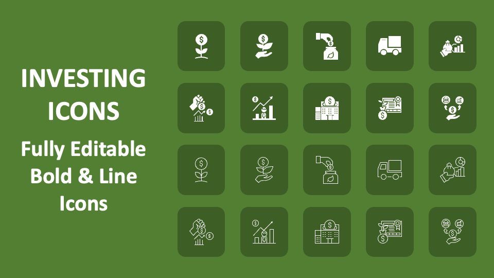 Investing Icons for PowerPoint and Google Slides - PPT Slides