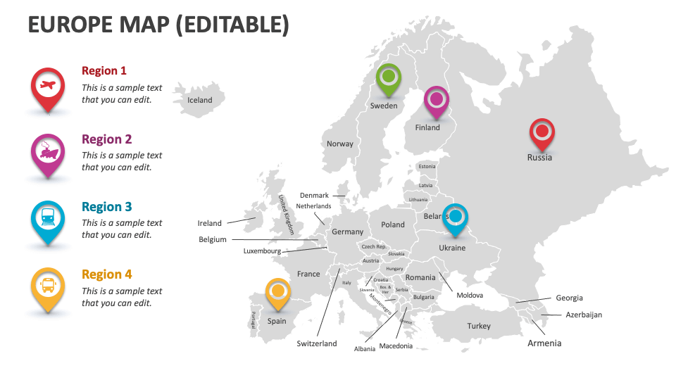 Europe Map PowerPoint Presentation Slides - PPT Template
