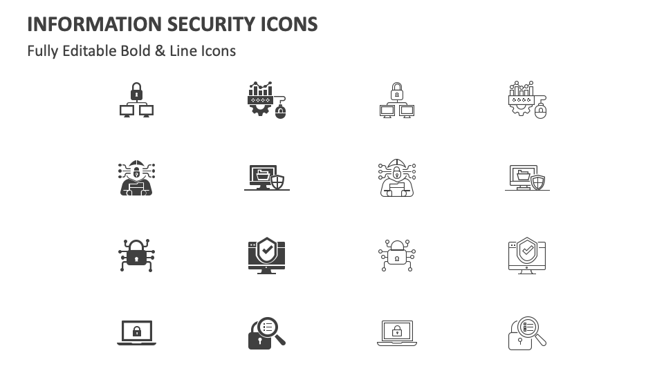 Information Security Icons for PowerPoint and Google Slides - PPT Slides