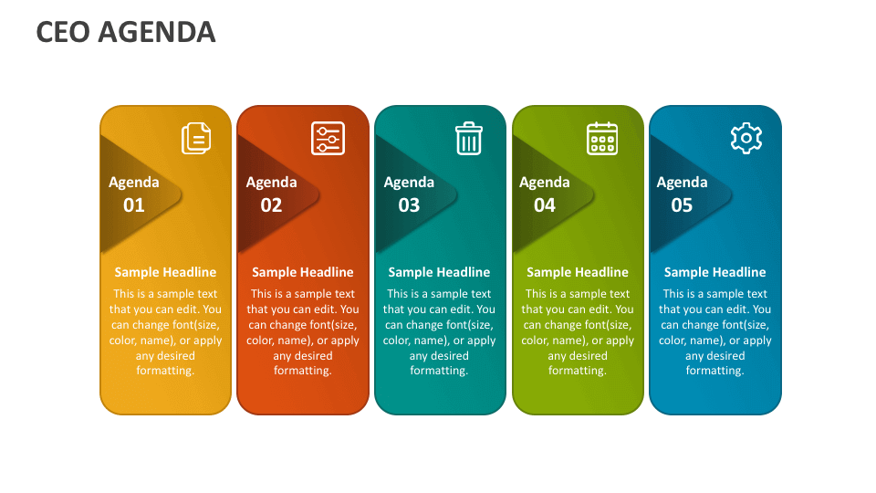 CEO Agenda PowerPoint Presentation Slides - PPT Template