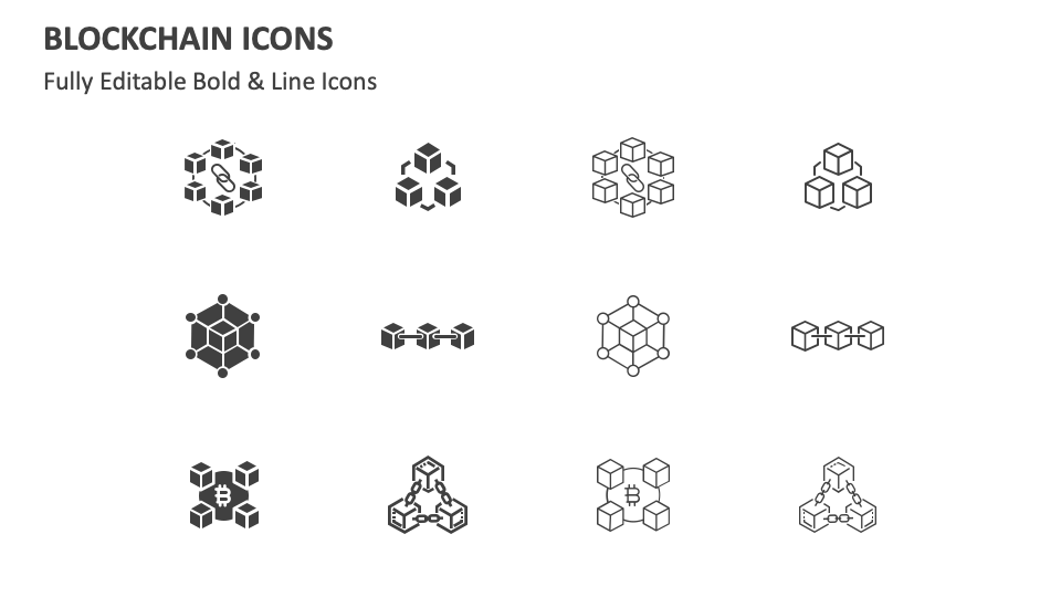 Blockchain Icons for PowerPoint and Google Slides - PPT Slides