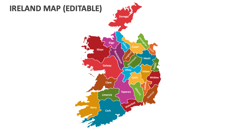 Ireland Map PowerPoint Presentation Slides - PPT Template