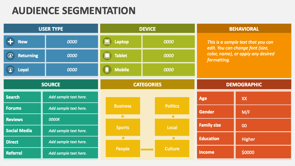 Audience Segmentation PowerPoint Presentation Slides - PPT Template
