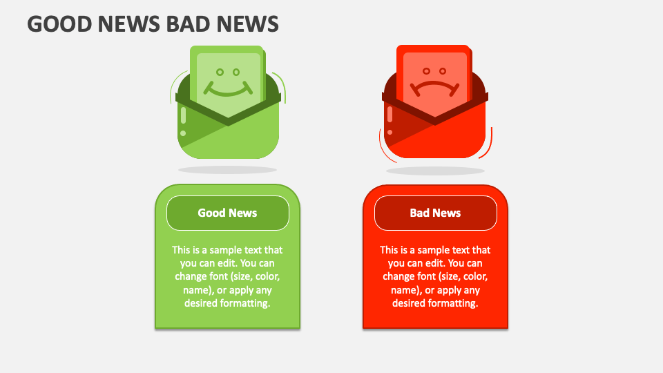 Good News Bad News PowerPoint Presentation Slides - PPT Template
