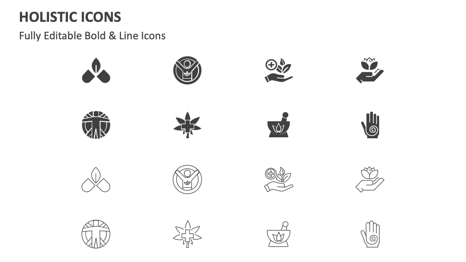 Holistic Icons for PowerPoint and Google Slides - PPT Slides