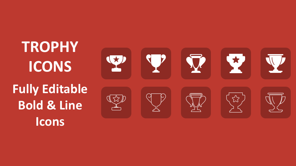 Trophy Icons PowerPoint Presentation Slides - PPT Template