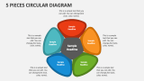 5 Pieces Circular Diagram PowerPoint Presentation Slides - PPT Template