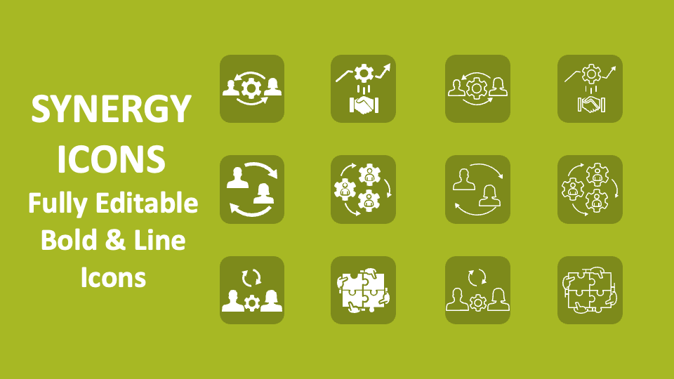 Synergy Icons for PowerPoint and Google Slides - PPT Slides