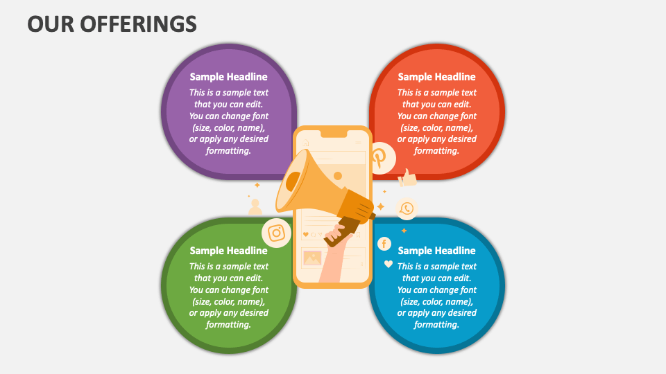 Our Offerings PowerPoint and Google Slides Template - PPT Slides
