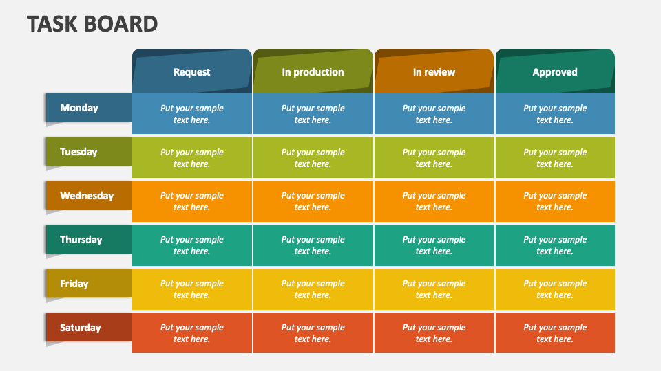 Task Board PowerPoint Presentation Slides - PPT Template