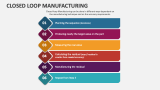 Closed Loop Manufacturing PowerPoint Presentation Slides - PPT Template