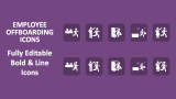 Employee Offboarding Icons for PowerPoint and Google Slides - PPT Slides