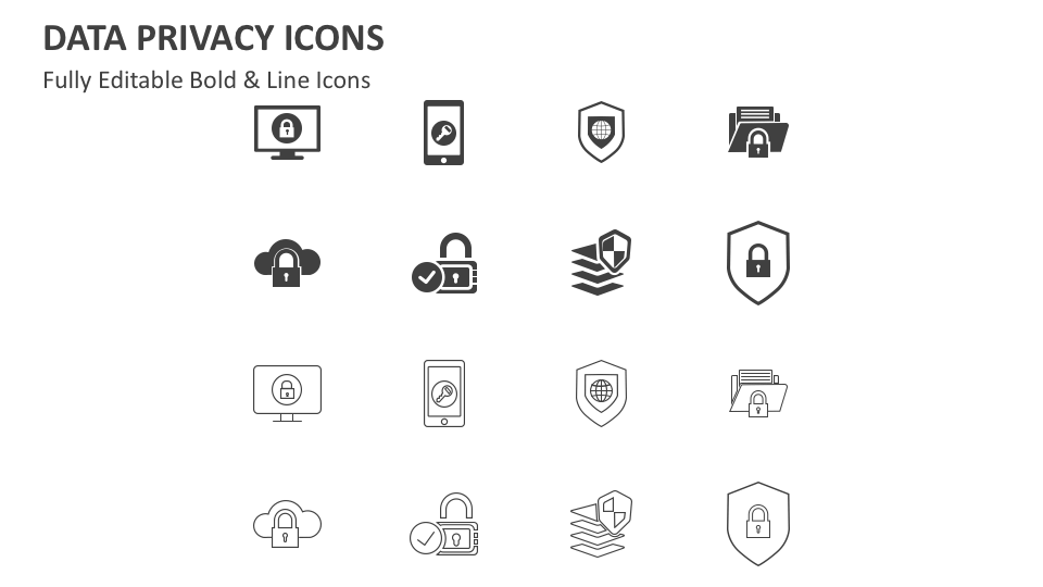 Data Privacy Icons PowerPoint Presentation Slides - PPT Template