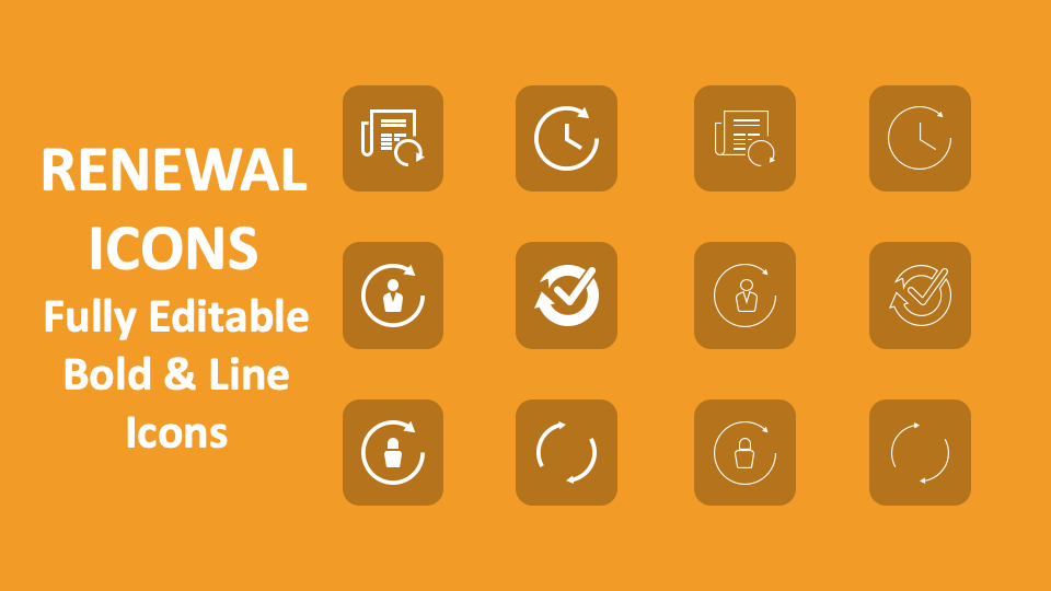 Renewal Icons for PowerPoint and Google Slides - PPT Slides