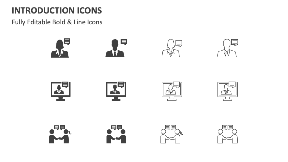 Introduction Icons for PowerPoint and Google Slides - PPT Slides Introduction Icons for PowerPoint and Google Slides - PPT Slides