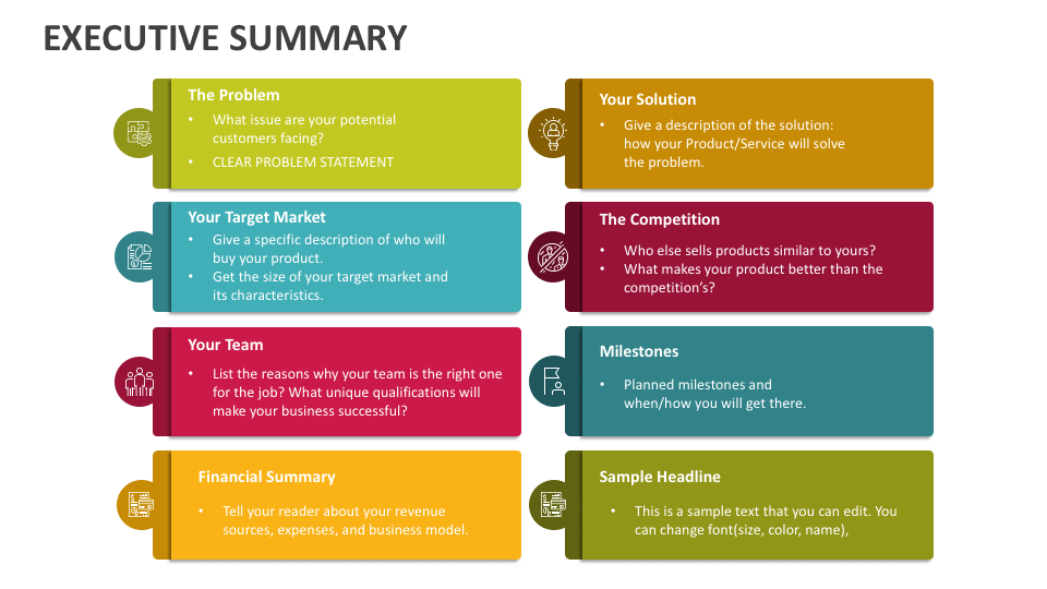 Executive Summary PowerPoint Presentation Slides - PPT Template