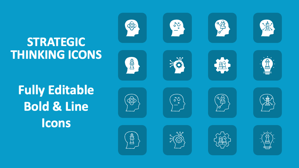 Strategic Thinking Icons for PowerPoint and Google Slides - PPT Slides