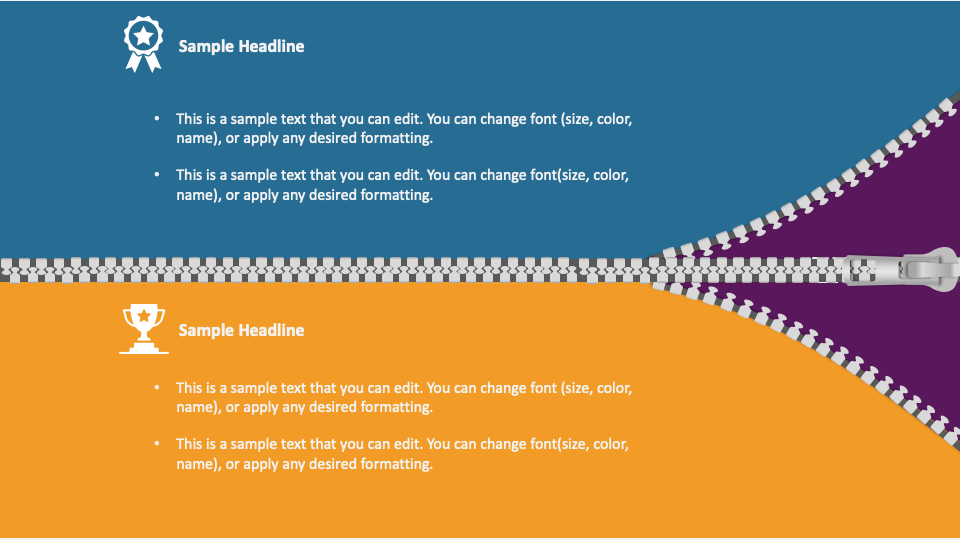 Zipper PowerPoint and Google Slides Template - PPT Slides