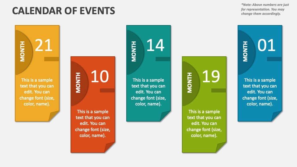 Calendar of Events PowerPoint and Google Slides Template - PPT Slides