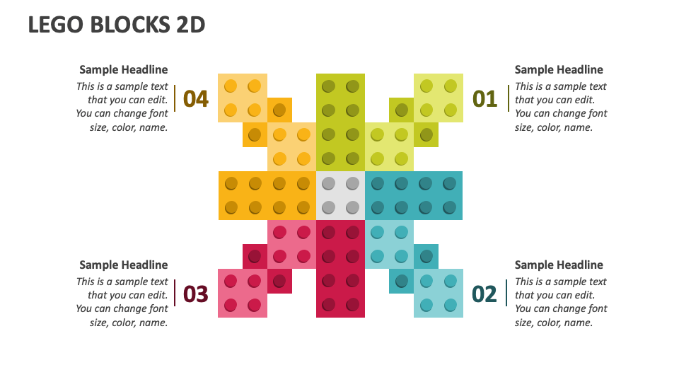 Lego Blocks 2D PowerPoint and Google Slides Template - PPT Slides
