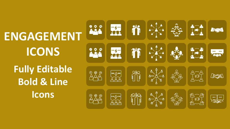 Engagement Icons PowerPoint Presentation Slides - PPT Template