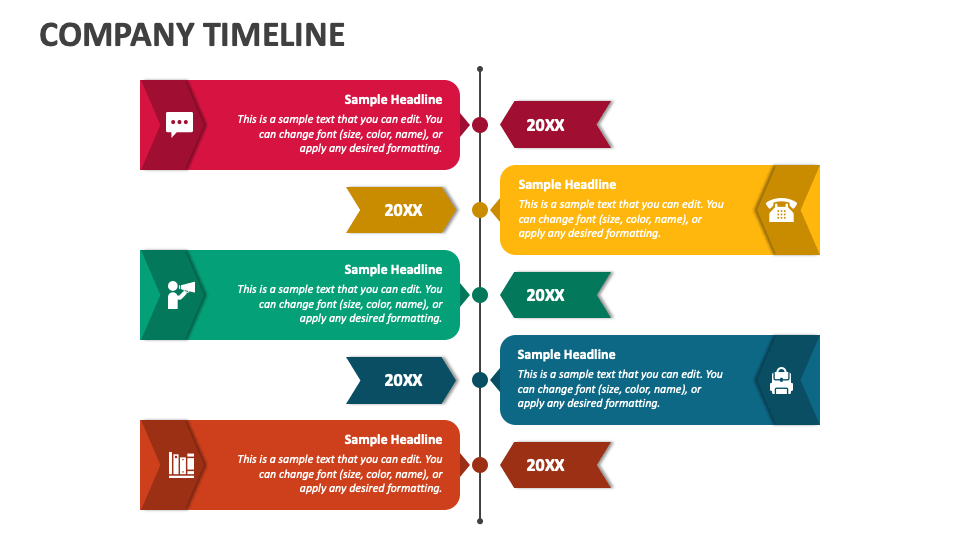 Company Timeline PowerPoint and Google Slides Template - PPT Slides