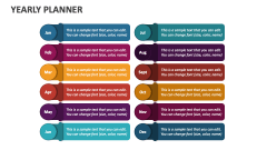 Yearly Planner PowerPoint and Google Slides Template - PPT Slides
