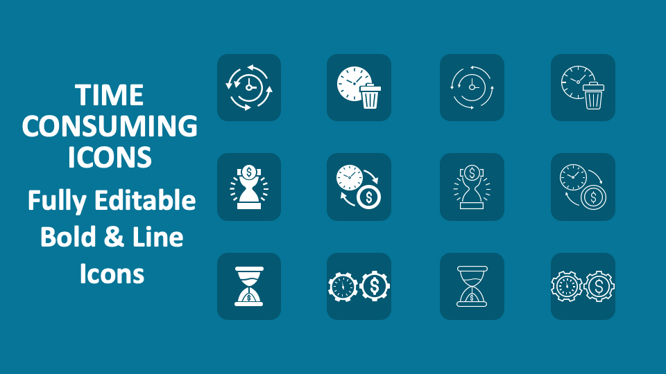 Time Consuming Icons for PowerPoint and Google Slides - PPT Slides Time Consuming Icons for PowerPoint and Google Slides - PPT Slides