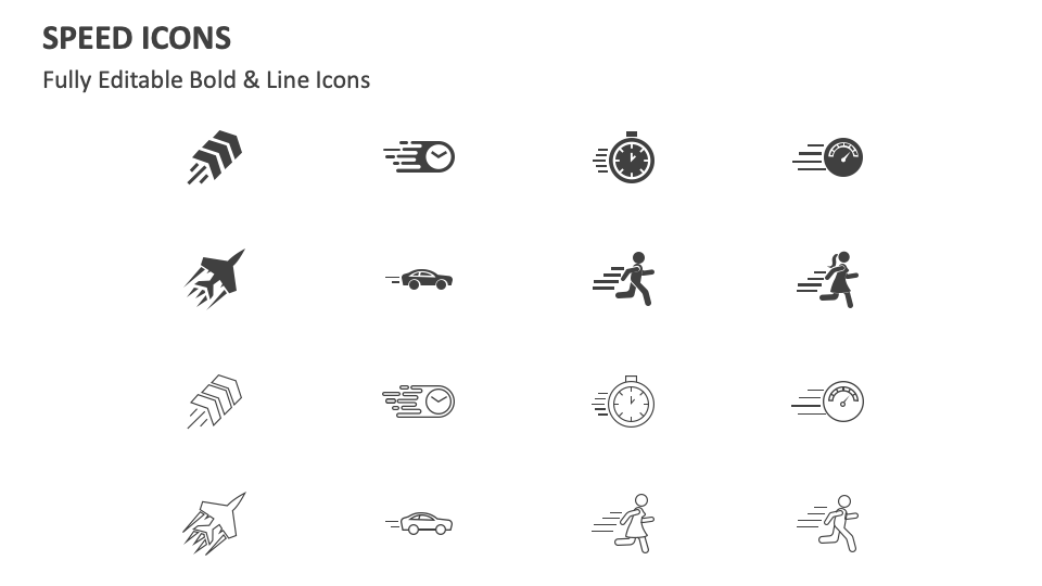 Speed Icons for PowerPoint and Google Slides - PPT Slides