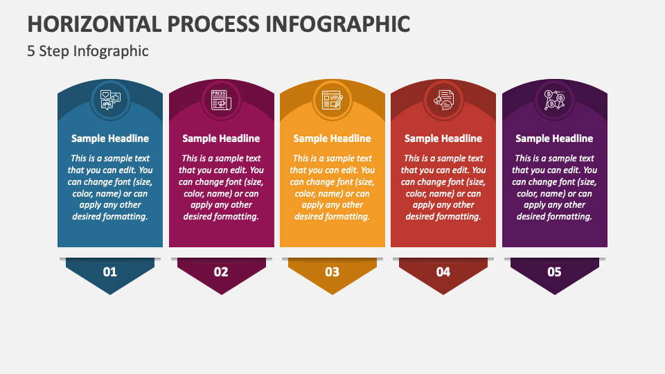 Horizontal Process Infographic PowerPoint and Google Slides Template ...