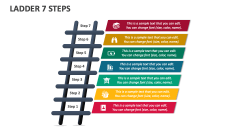 Ladder 7 Steps PowerPoint and Google Slides Template - PPT Slides