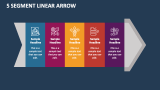5 Segment Linear Arrow PowerPoint Presentation Slides - PPT Template