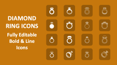 Diamond Ring Icons for PowerPoint and Google Slides - PPT Slides