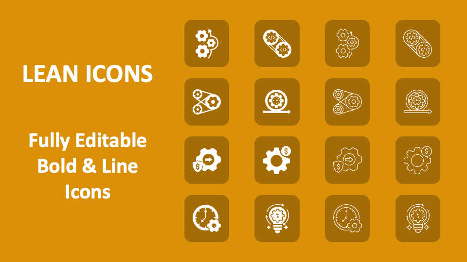 Lean Icons for PowerPoint and Google Slides - PPT Slides