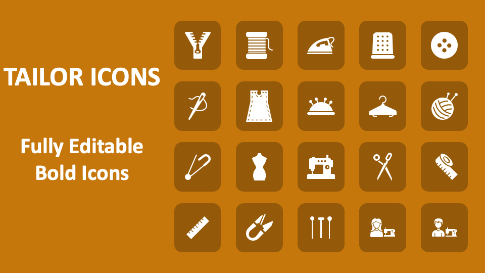 Tailor Icons for PowerPoint and Google Slides - PPT Slides