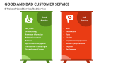 Good and Bad Customer Service PowerPoint Presentation Slides - PPT Template