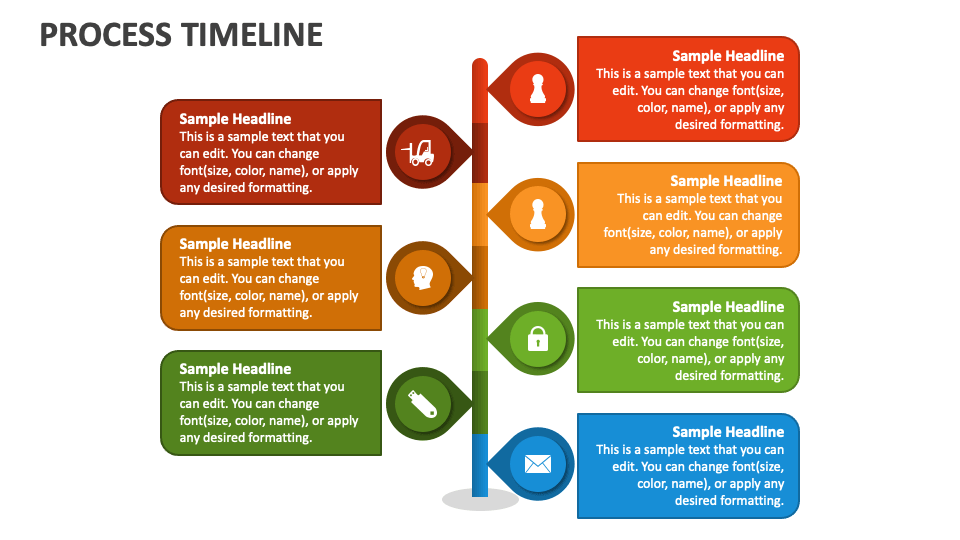 Process Timeline PowerPoint Presentation Slides - PPT Template