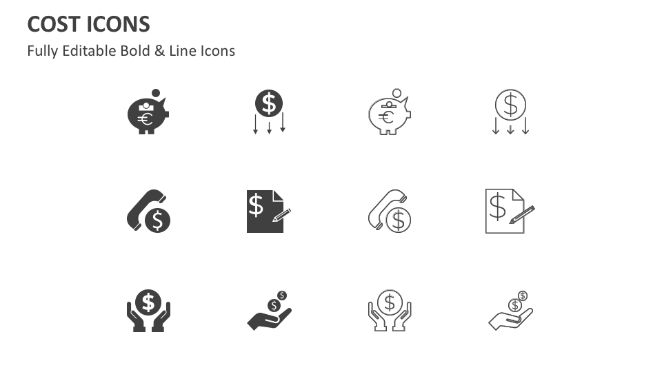 Cost Icons PowerPoint Presentation Slides - PPT Template