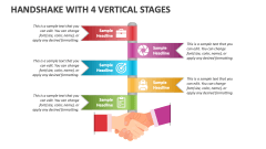 Free Handshake With 4 Vertical Stages PowerPoint Presentation Template ...