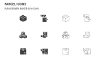 Parcel Icons for PowerPoint and Google Slides - PPT Slides